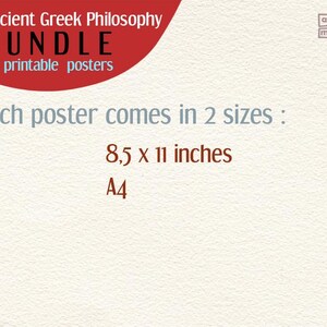 Ancient Greek PHILOSOPHY POSTERS BUNDLE, Set of 18 Printable Quotes for ...