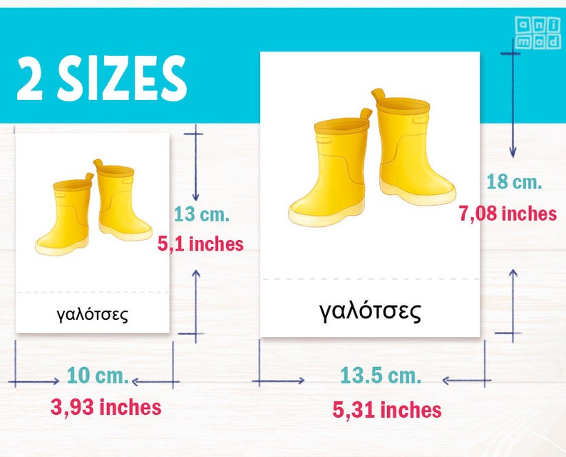 The 4 SEASONS Printable Flashcards for Preschool Kids in SPANISH and ...