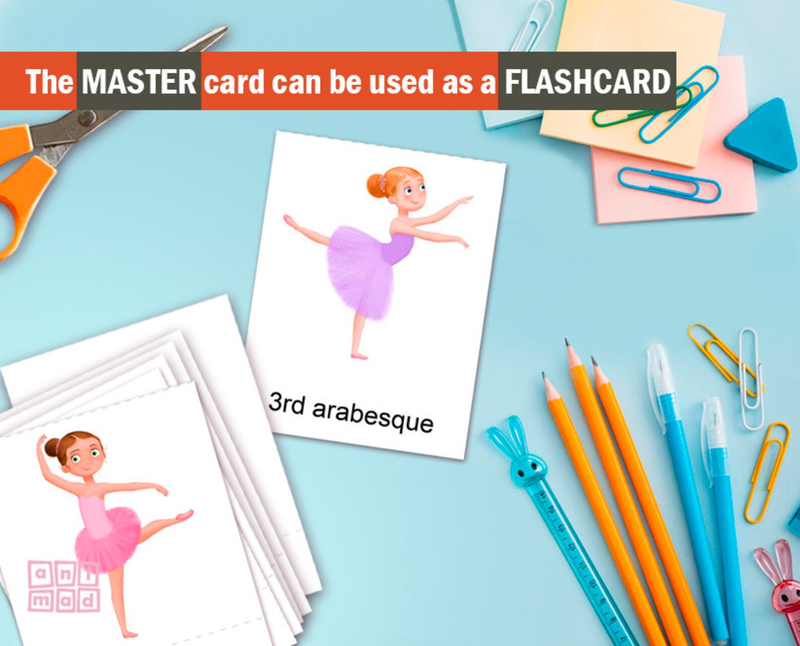 BALLET Poses Printable CARDS for Girls 23 Montessori - Etsy