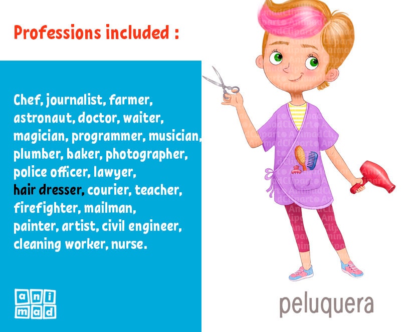 Occupations & Professions Printable Poster for Preschool Kids in ...