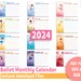 2024 PRINTABLE BALLET CALENDAR for Girls, Ballerinas Monthly Planner ...