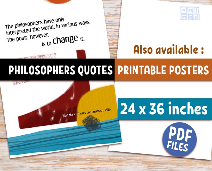 PHILOSOPHY QUOTES Printable Poster for Office and Classroom, Famous ...
