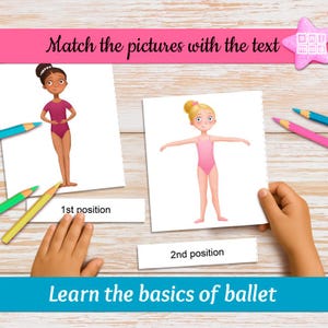 Ballet Primary Positions Printable Flashcards for Boys and Girls, 78 ...