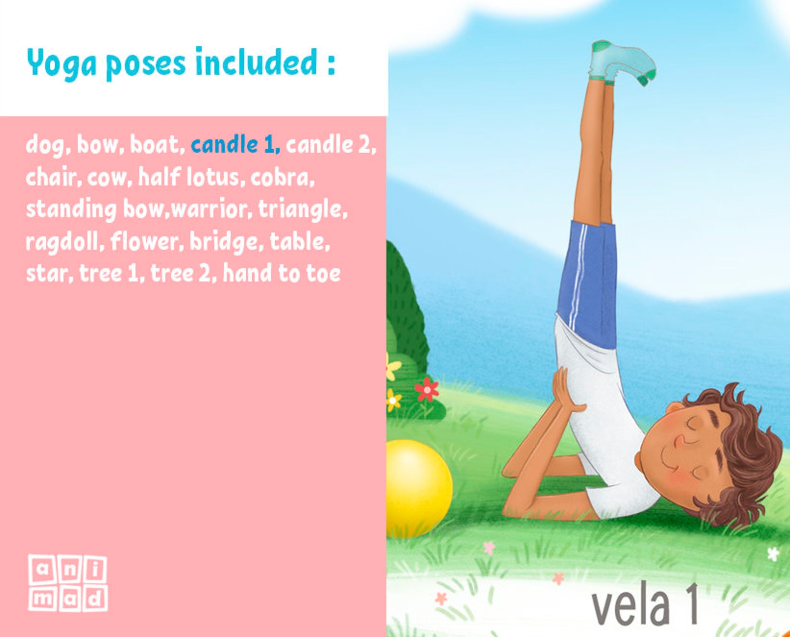 YOGA POSES Printable Poster for Kids in SPANISH, Educational Wall Art ...