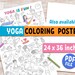 YOGA POSES Printable Poster for Kids in SPANISH, Educational Wall Art ...