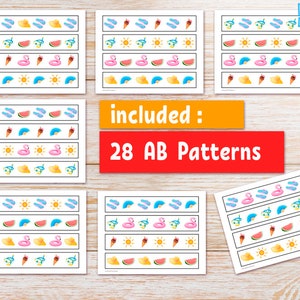 Summer Complete the PATTERN Activity for Preschool and Kindergarten ...
