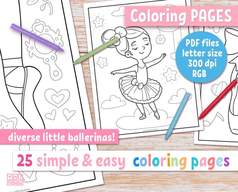 BALLET BUNDLE for Girls, Printable Busy Book Activities, Ballerina ...