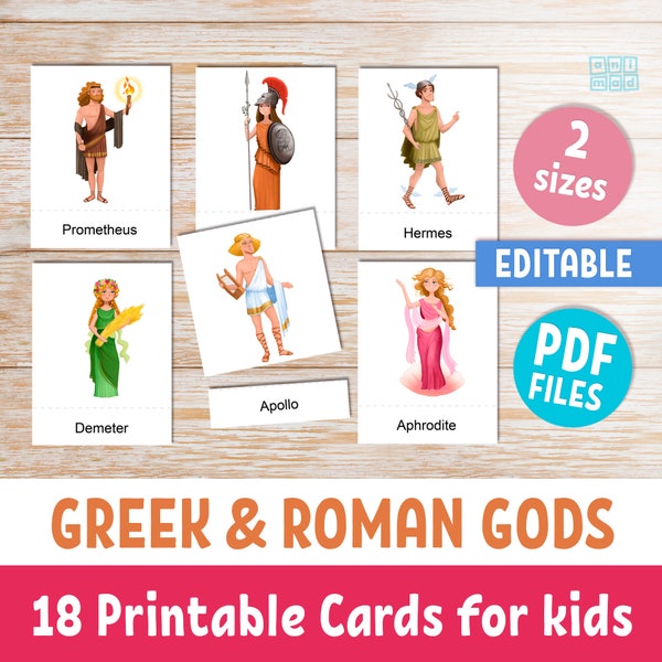 Ancient Roman Gods Cards - Etsy