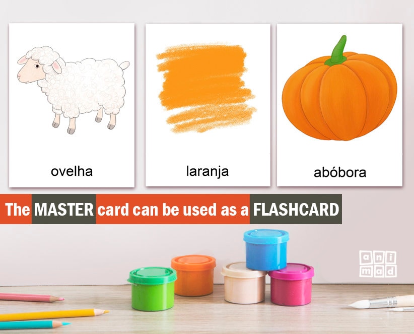 Aprenda CORES flashcards imprimíveis e editáveis para crianças em idade ...