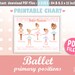 BALLET Primary Positions of Feet Printable Poster for Girls - Etsy