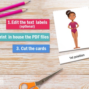 Ballet Primary Positions Printable Flashcards for Boys and Girls, 78 ...