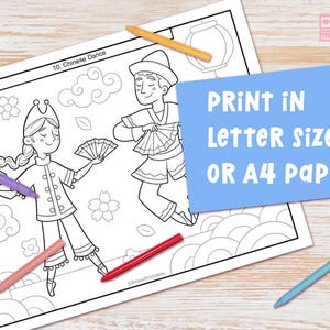 NUTCRACKER Ballet COLORING PAGES for Kids, Simple & Easy Printable ...