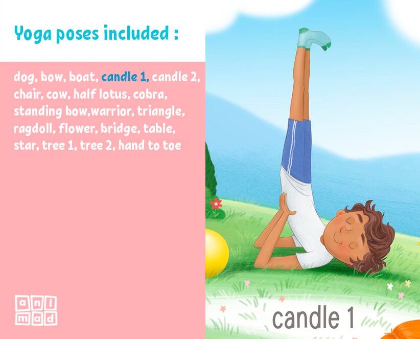 YOGA POSES Printable Poster for Preschool Kids, Classroom, Homeschool ...