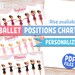 Boys and Girls CHECKLIST BALLET POSES Printable Poster for Kids, Ballet ...