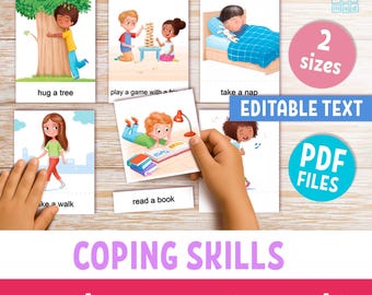 Coping Skills Flashcards for Kids: Emotional Regulation (PDF) - Etsy UK