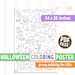 Jumbo Halloween Coloring Poster for Kids: Classroom & Homeschool ...