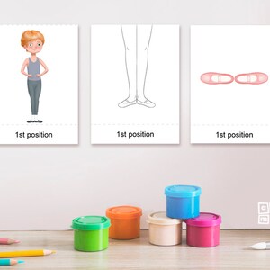 Ballet Primary Positions Printable Flashcards for Boys and Girls, 78 ...