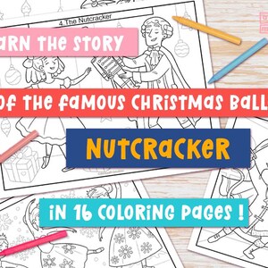 NUTCRACKER Ballet COLORING PAGES for Kids, Simple & Easy Printable ...