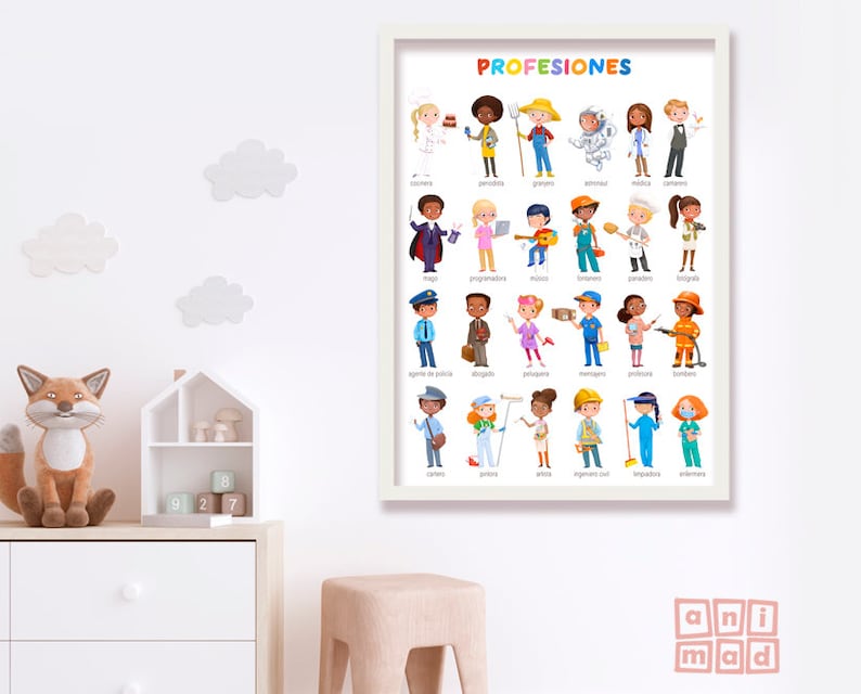 Póster imprimible de OCUPACIONES Y PROFESIONES para niños en edad ...