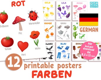 German Colors Chart - Etsy