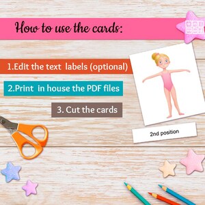 Ballet Primary Positions Printable Flashcards for Boys and Girls, 78 ...