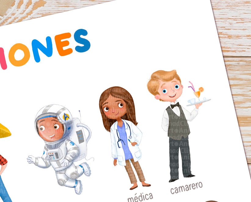 Occupations & Professions Printable Poster for Preschool Kids in ...