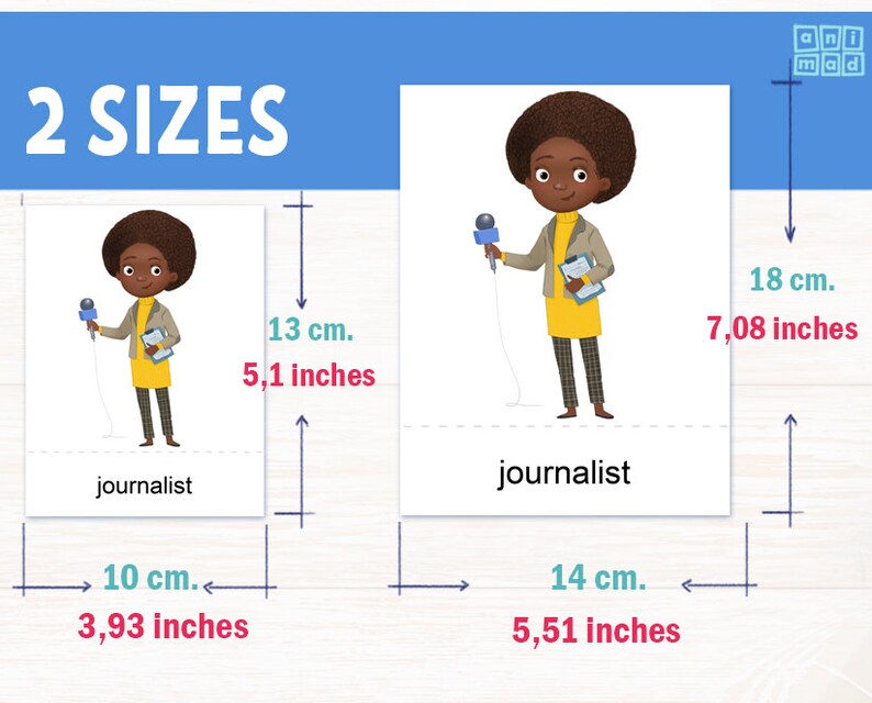 PROFESSIONS Printable Flashcards for Preschool Kids, 24 Occupations ...