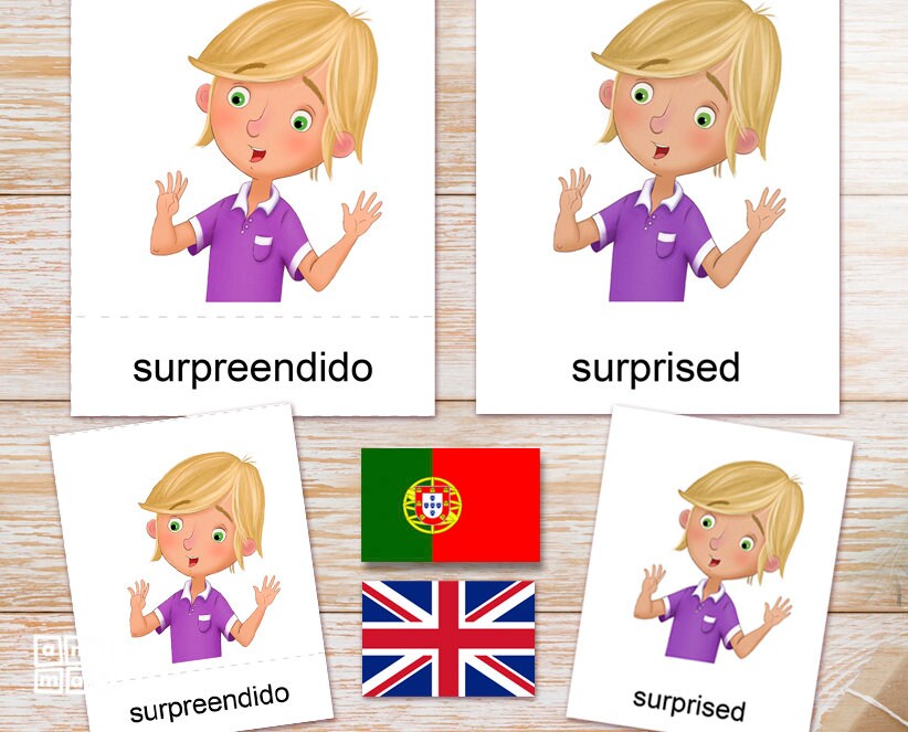 EMOTIONS & FEELINGS Printable Flashcards for Preschoool Kids in ...
