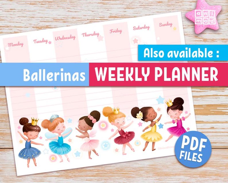 2026 Ballerina Calendar: Hand-drawn Ballet Monthly Planner (digital PDF ...