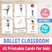 BALLET Poses Printable CARDS for Girls, 23 Montessori Ballerinas Cards ...