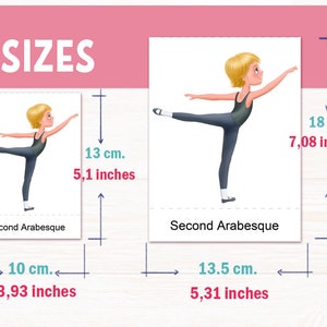 BALLET Poses Boys & Girls Printable Flashcards for Kids, 45 Montessori ...