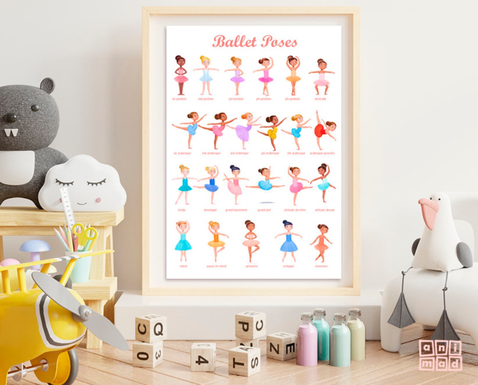 CHECKLIST BALLET Poses Printable Poster for Girls Little - Etsy Australia