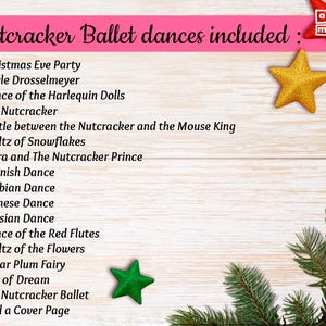 NUTCRACKER Ballet COLORING PAGES for Kids, Christmas Printable Activity ...