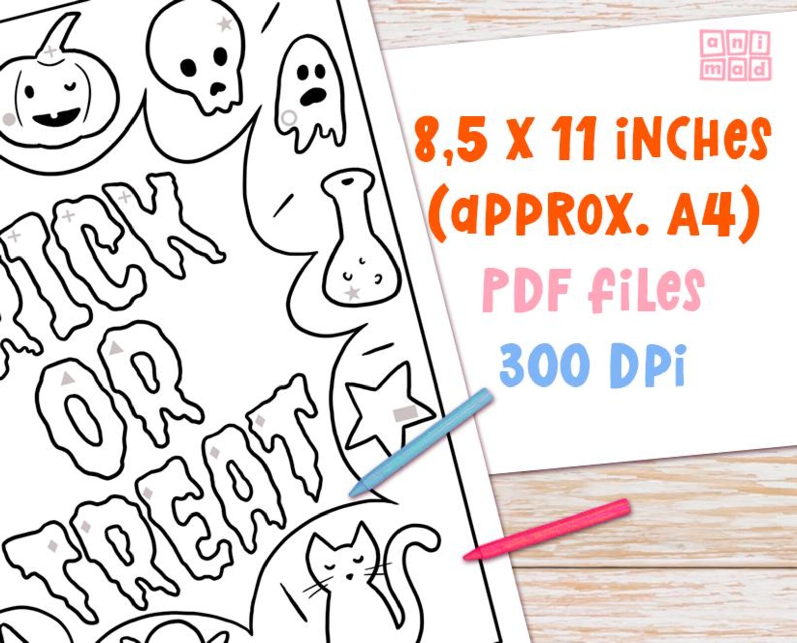 HALLOWEEN Coloring Pages by Code for Preschool Kids, Simple & Easy ...
