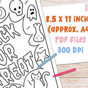 HALLOWEEN Coloring Pages by Code for Preschool Kids, Simple & Easy ...