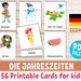 German for Kids SEASONS PRINTABLE CARDS for Kids 56 - Etsy