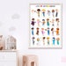 PROFESSIONS Printable Poster for Preschool Kids in FRENCH, Vocabulary ...