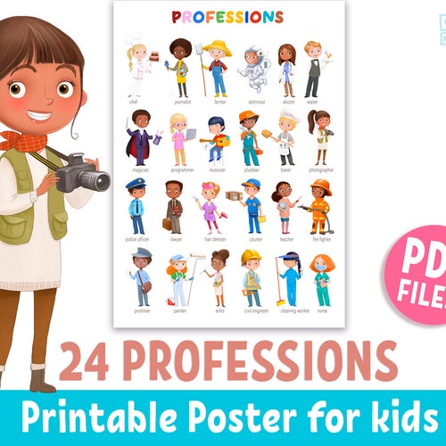 Community Helpers Occupation Printable Matching Game - Etsy Singapore