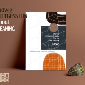 Wittgenstein Quote Printable Poster About Meaning , Philosophy Abstract ...