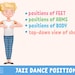 JAZZ DANCE Positions Printable Poster for Kids, Jazz Dance Poses ...