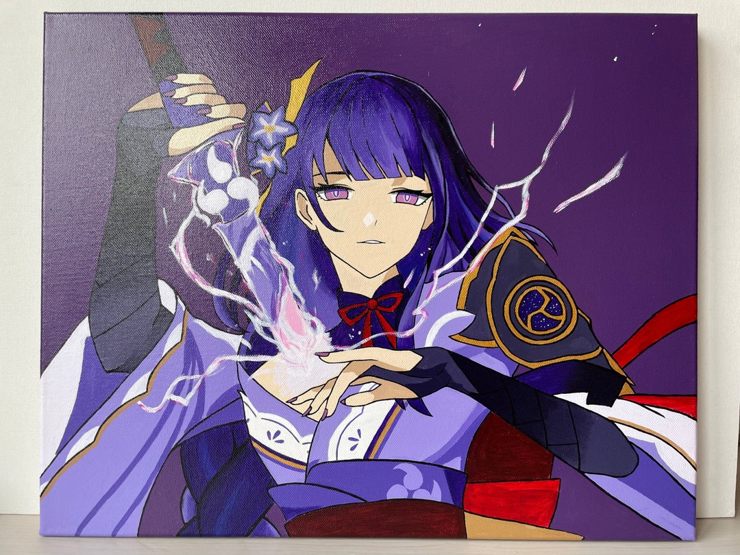 Custom Anime Painting on Canvas - Etsy