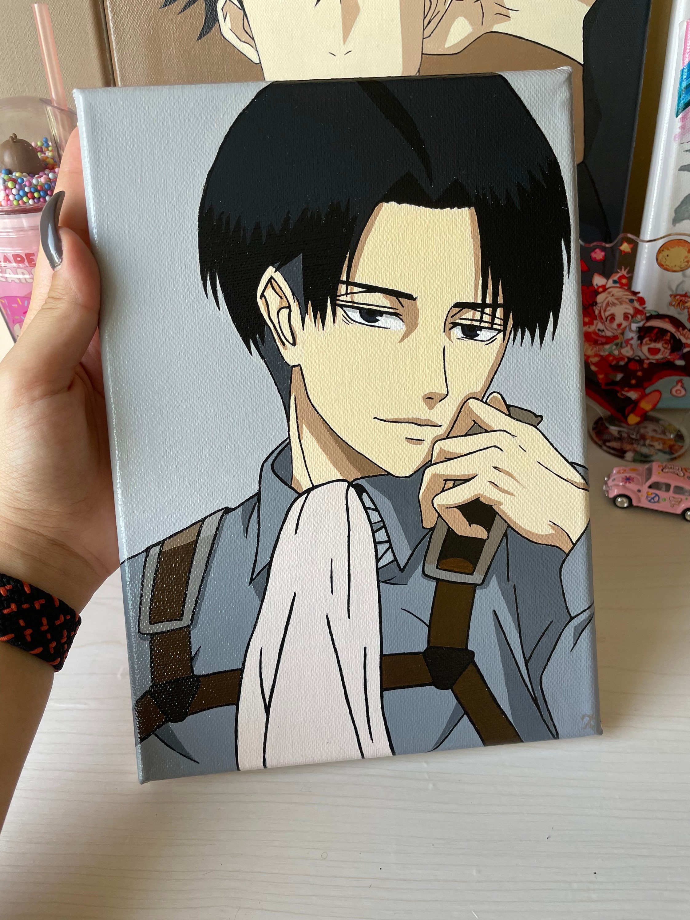 Custom Anime Painting on Canvas - Etsy