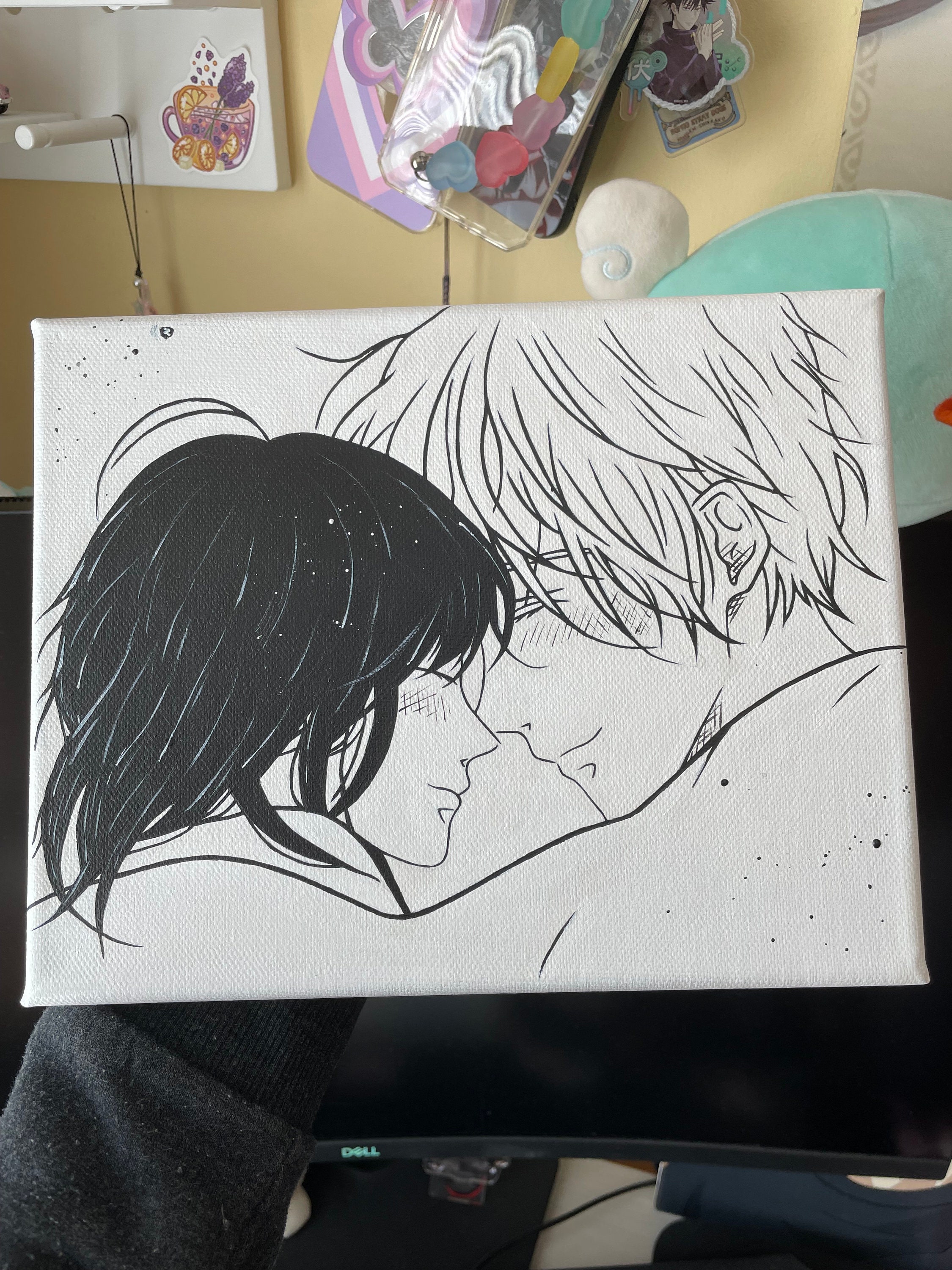 Custom Anime Painting on Canvas - Etsy