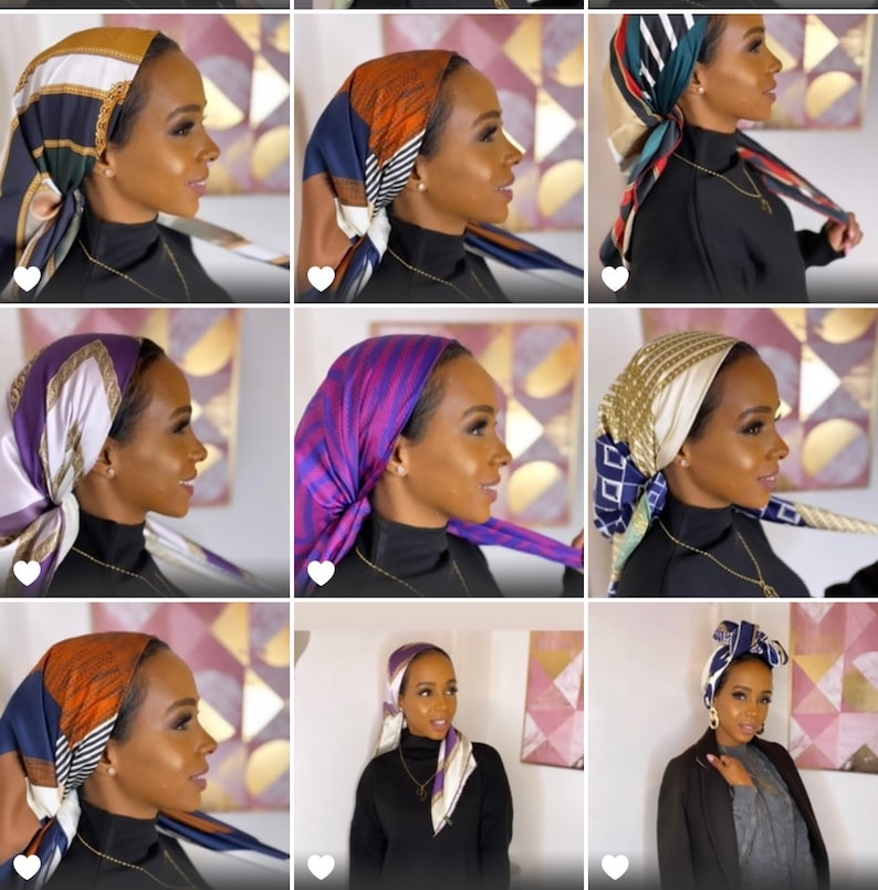 Sailor Print Blue and Hit Silk Satin Scarf With Gold Anchor - Etsy