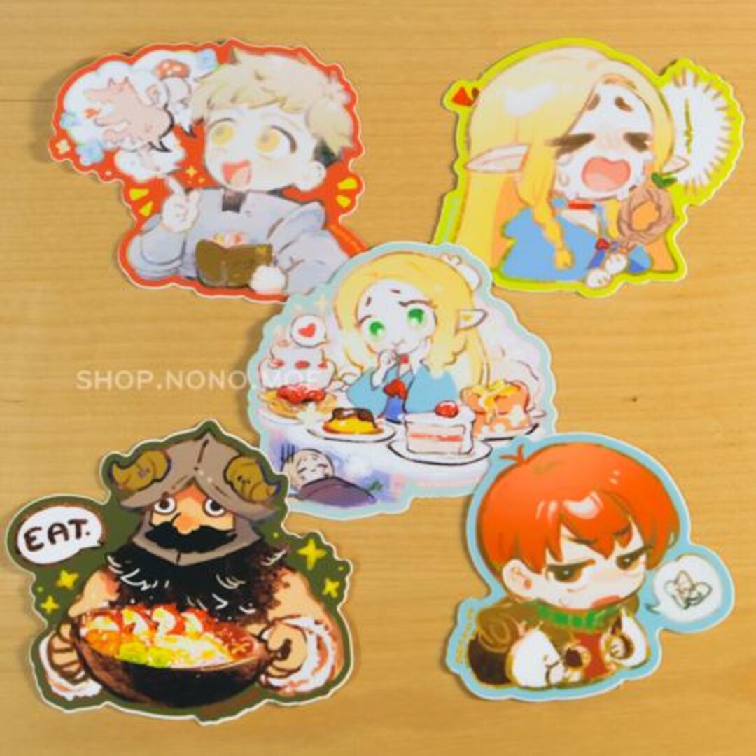 Dungeon Meshi Vinyl Stickers - Etsy