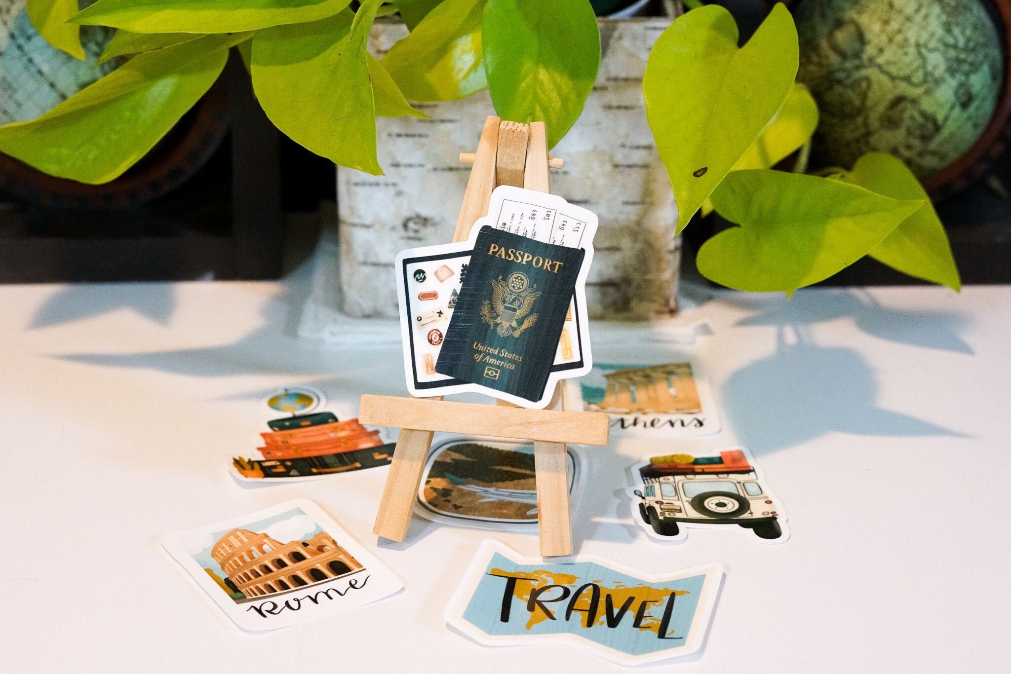 Passport Sticker, Die-cut, Laptop Sticker, Journal Sticker, Water ...