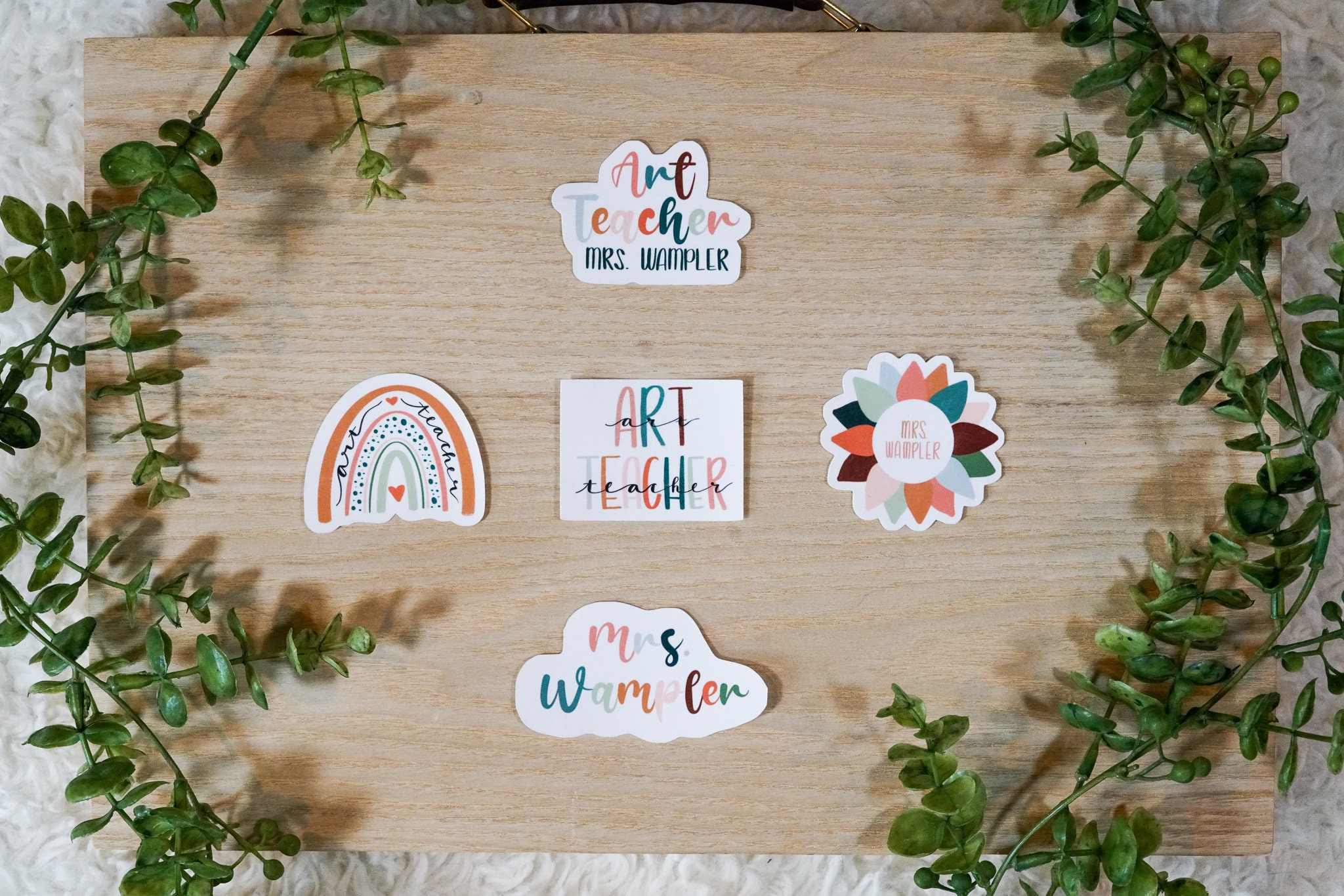 Custom Text Sticker Pack, Personalized Gift, Laptop Sticker, Journal ...