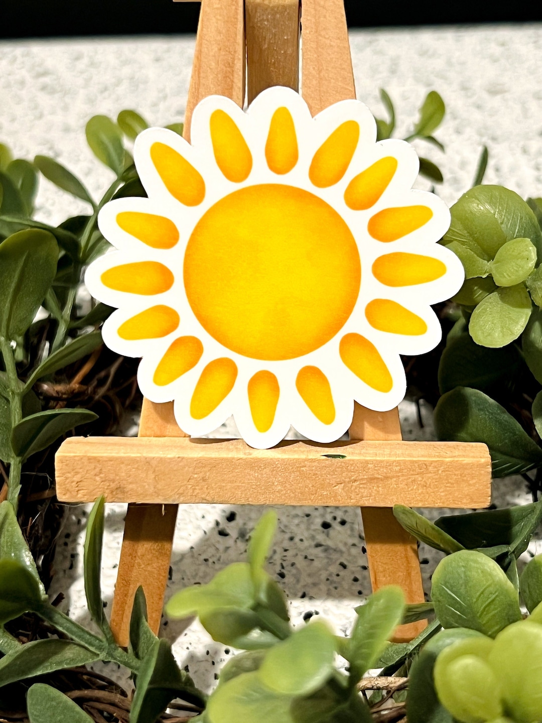 Sun Sticker, Die-cut, Laptop Sticker, Journal Sticker, Water Bottle ...