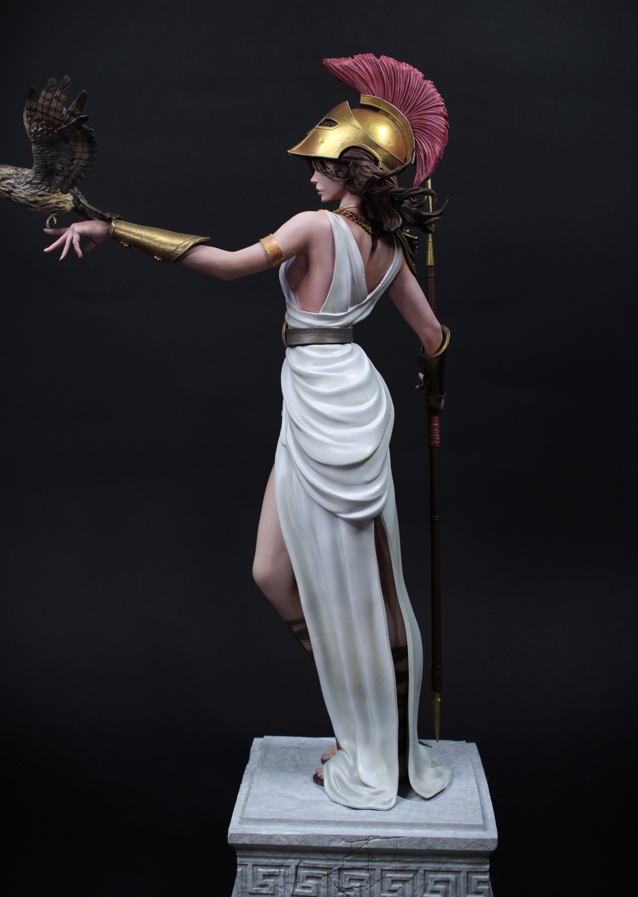 Goddess Athena Figure Greek Mythology 3D Print in 12k to Assemble and ...
