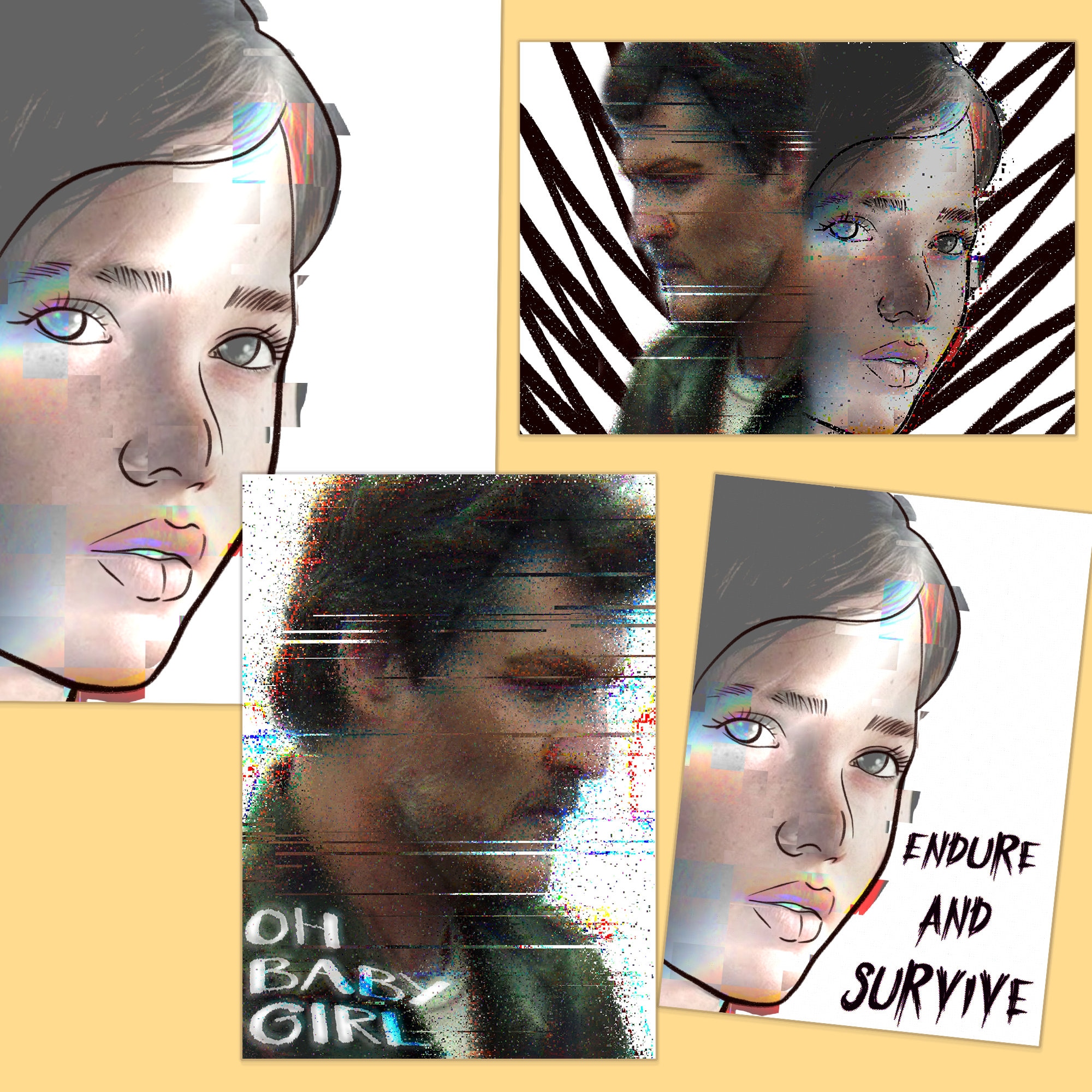 Joel and Ellie the Last of Us Stickers, Pedro Pascal Daddy, Pedro ...